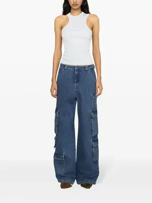 Axel Arigato Ribbed-knit Tank Top - Blue