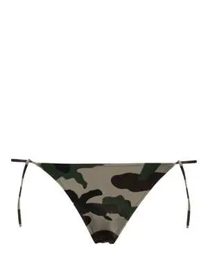 Vetements Camouflage-print Bikini Bottom - Green