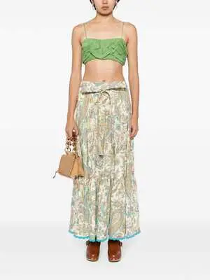 Etro Paisley-print Cotton Skirt - Multicolour