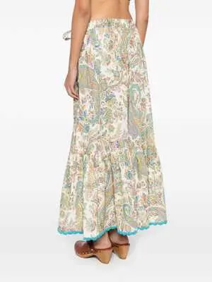 Etro Paisley-print Cotton Skirt - Multicolour
