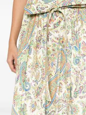 Etro Paisley-print Cotton Skirt - Multicolour