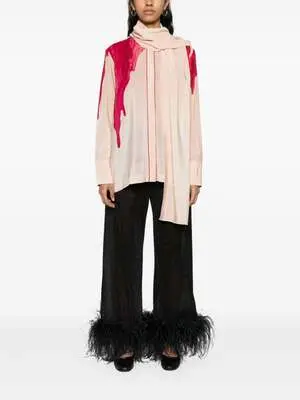 F.R.S FOR RESTLESS SLEEPERS Silk Palm-print Shirt