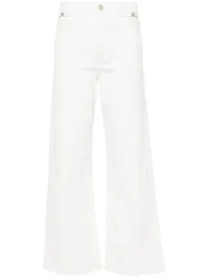 Maje High-rise Straight-leg Jeans - White