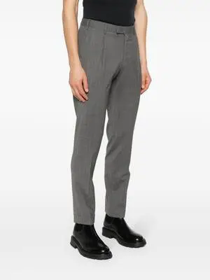 PT TORINO Pleated Slim-cut Trousers