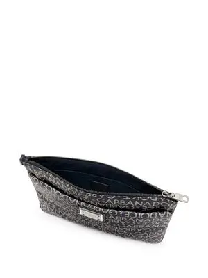 Dolce & Gabbana Logo-plaque Jacquard Clutch
