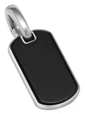 David Yurman Sterling Silver Chevron Tag
