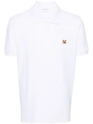 Maison Kitsuné Fox-patch Piqué Polo Shirt