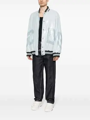 Gcds Raw Denim Wide Leg Jeans
