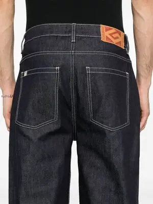 Gcds Raw Denim Wide Leg Jeans