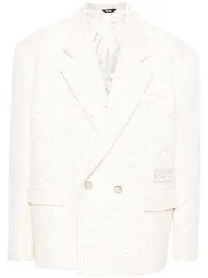 Gcds Sequin-embellished Tweed Blazer