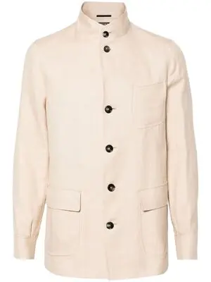 Zegna Linen-blend Shirt Jacket