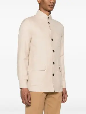 Zegna Linen-blend Shirt Jacket