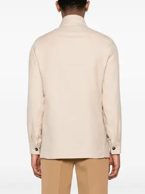 Zegna Linen-blend Shirt Jacket