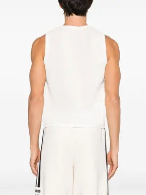Gcds Waffle-knit Sleeveless Jumper