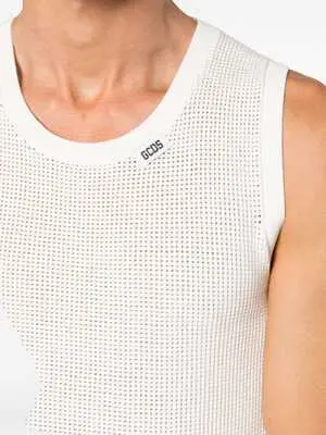 Gcds Waffle-knit Sleeveless Jumper