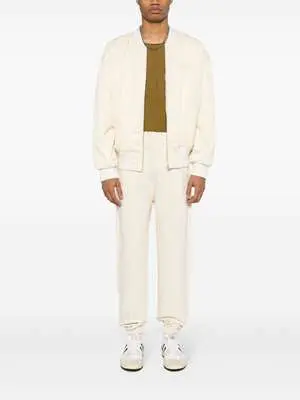 Gcds Embroidered-logo Track Pants - Neutrals
