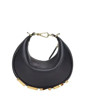 Fendi Fendigraphy Leather Bag - Black