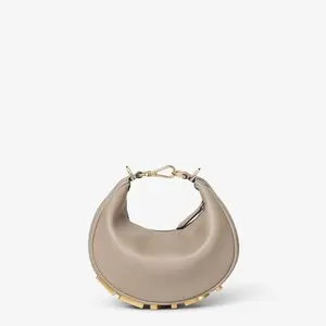Fendi Fendigraphy Mini Black Leather Bag Gray