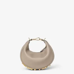 Fendi Fendigraphy Mini Black Leather Bag Grey