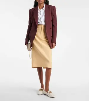 TOD'S Virgin Wool Pencil Skirt
