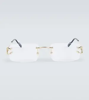 CARTIER Signature C De Rectangular Glasses - Gold