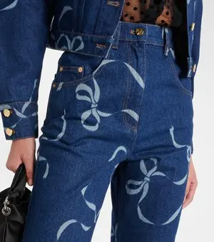 Nina Ricci Printed Flared Jeans