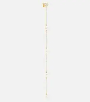 Mateo 14kt Diamond And Pearl Earrings