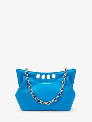Alexander McQueen The Peak Bag Small Lapis Blue