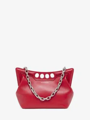 Alexander McQueen The Peak Bag Small Welsh Red