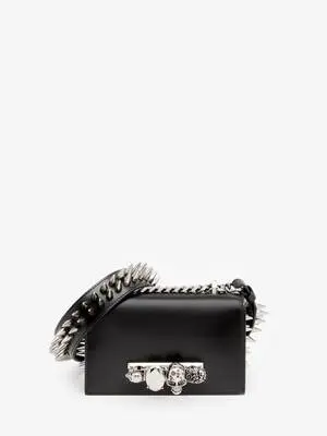 Alexander McQueen The Biker Studded Mini Jewelled Satchel