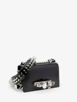 Alexander McQueen The Biker Studded Mini Jewelled Satchel