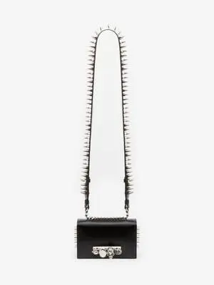 Alexander McQueen The Biker Studded Mini Jewelled Satchel