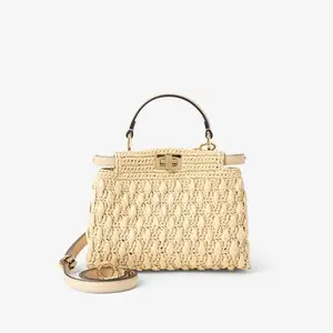 Fendi Peekaboo Mini Handbag Beige
