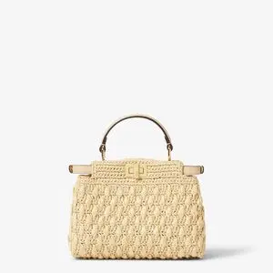 Fendi Peekaboo Mini Handbag Natural