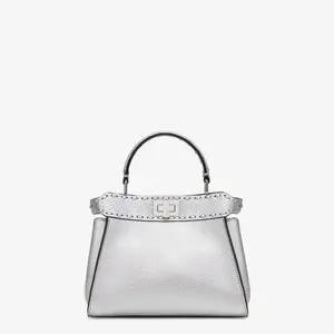 Fendi Peekaboo Mini Handbag Silver