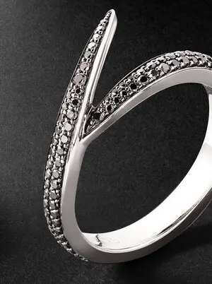 SHAUN LEANE 18-karat White Gold Ring With Diamonds