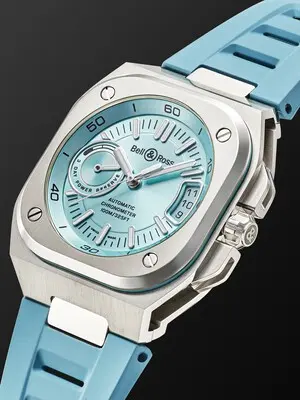 BELL & ROSS Br-x5 Automatic 41mm Steel And Rubber Watch - Blue