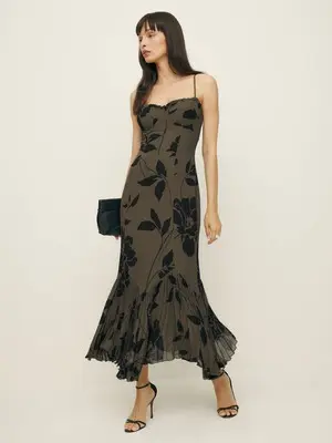 REFORMATION Aiko Dress Black
