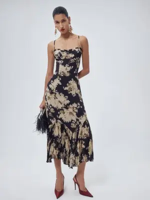 REFORMATION Aiko Midi Dress - Multi