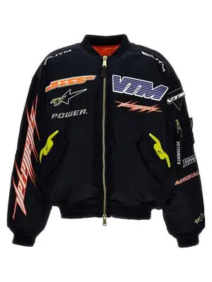 Vetements X Alpha Industries 'racing' Bomber Jacket - Blue