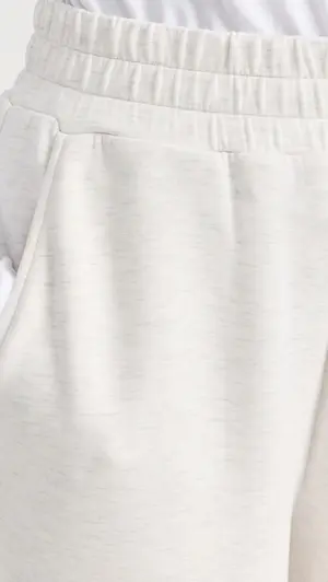 Varley Relaxed Fleece Track Pants - Ivory Marl