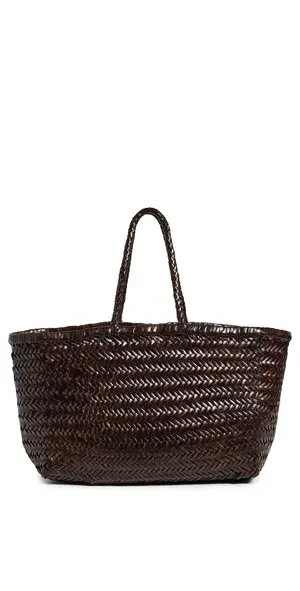 Dragon Diffusion Bamboo Triple Jump Tote - Dark Brown