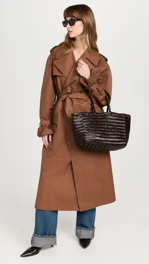 Dragon Diffusion Bamboo Triple Jump Tote - Dark Brown