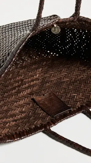 Dragon Diffusion Bamboo Triple Jump Tote - Dark Brown
