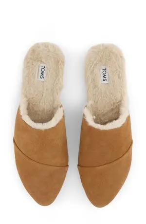 Toms Jade Mule - Brown/faux Fur