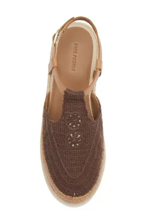 Free People Platform Wedge - Oak Combo