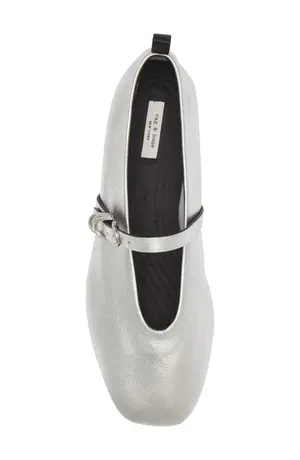 Rag & Bone Spire Mary Jane Flat - Slvr