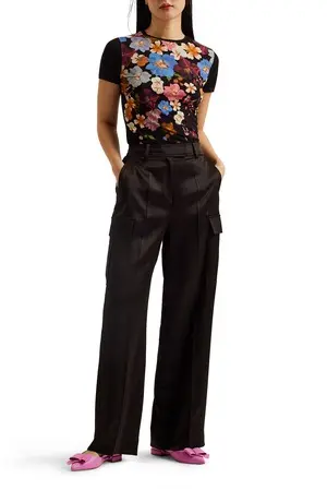 Ted Baker London Beala Floral Fitted T-shirt