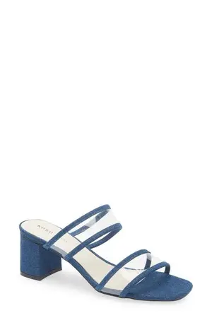 KOKO + PALENKI Ghost Slide Sandal - Denim-clear Pvc