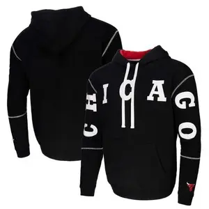 STADIUM ESSENTIALS Chicago Bulls Monument Pullover Hoodie - Black